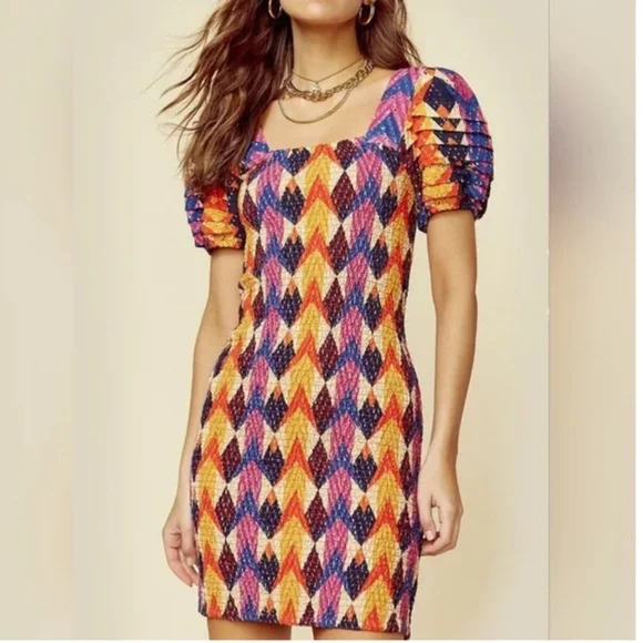 FARM Rio | Dresses | Farm Rio Lindeza Grafica Mini Dress | Poshmark